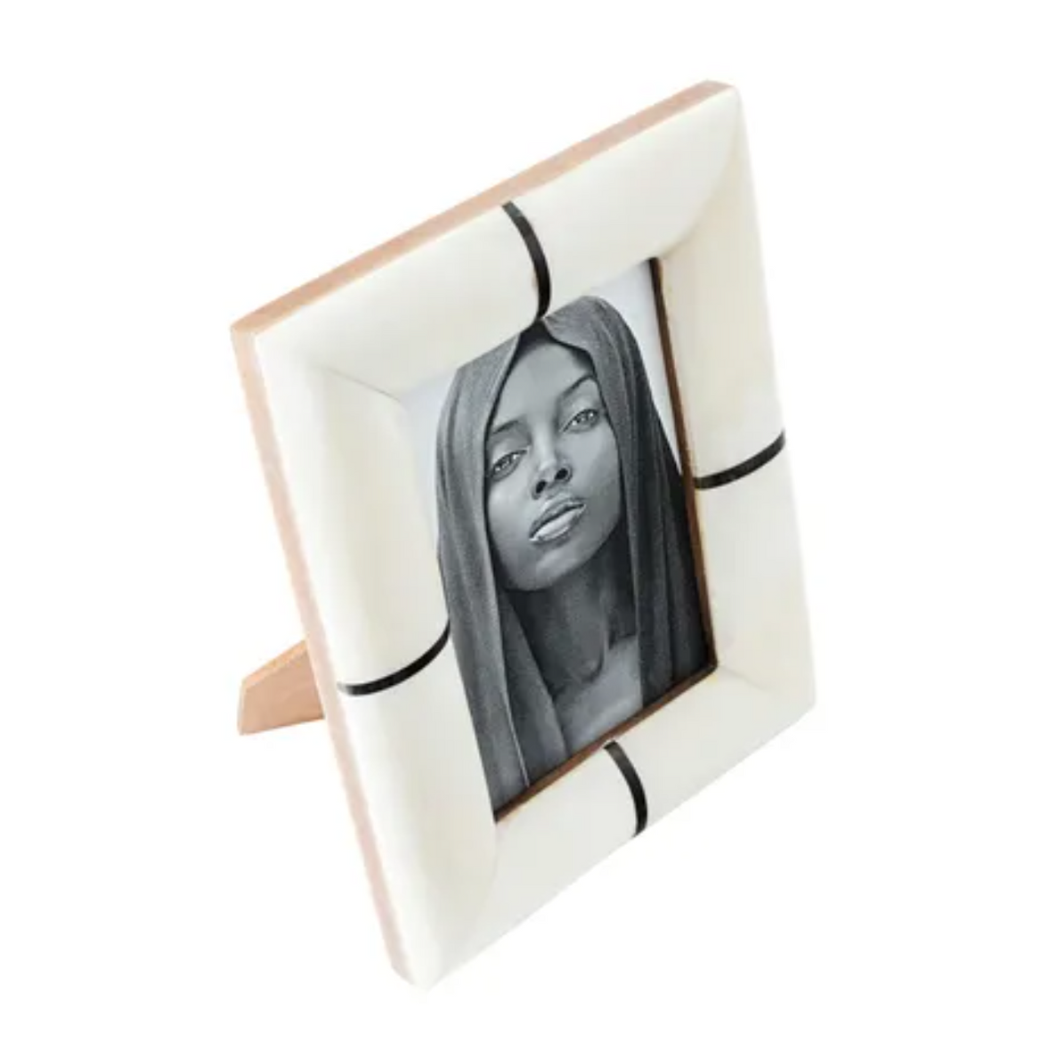 White Bone Frame w/black lines 4x6 – MAJA LIVING