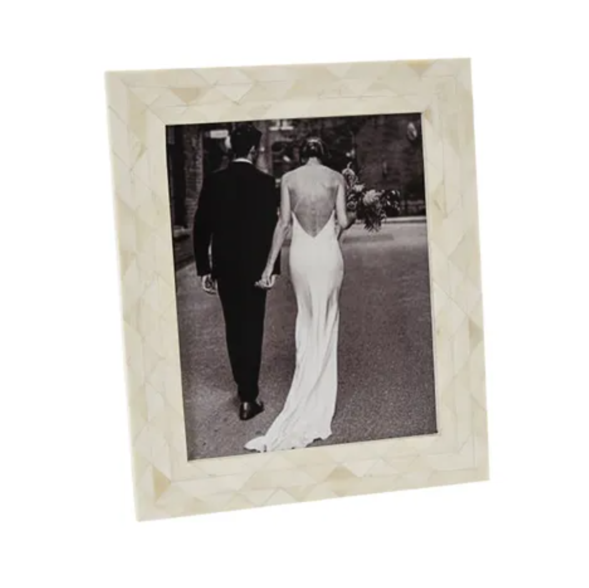 Ivory Triangle Pattern Bone Frame 10x8 – MAJA LIVING