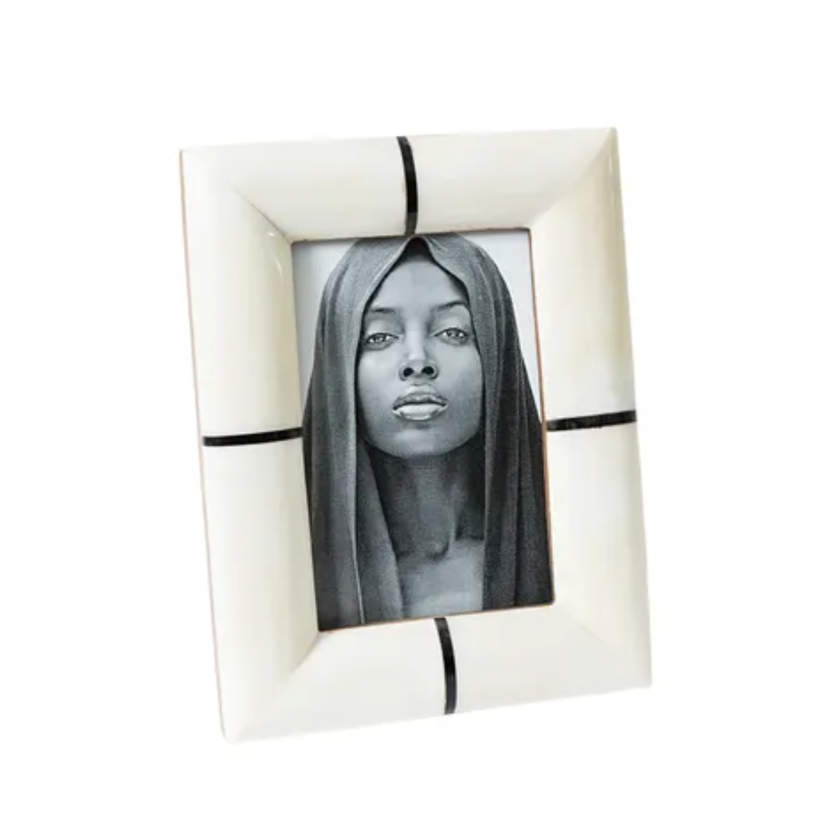White Bone Frame w/black lines 4x6 – MAJA LIVING